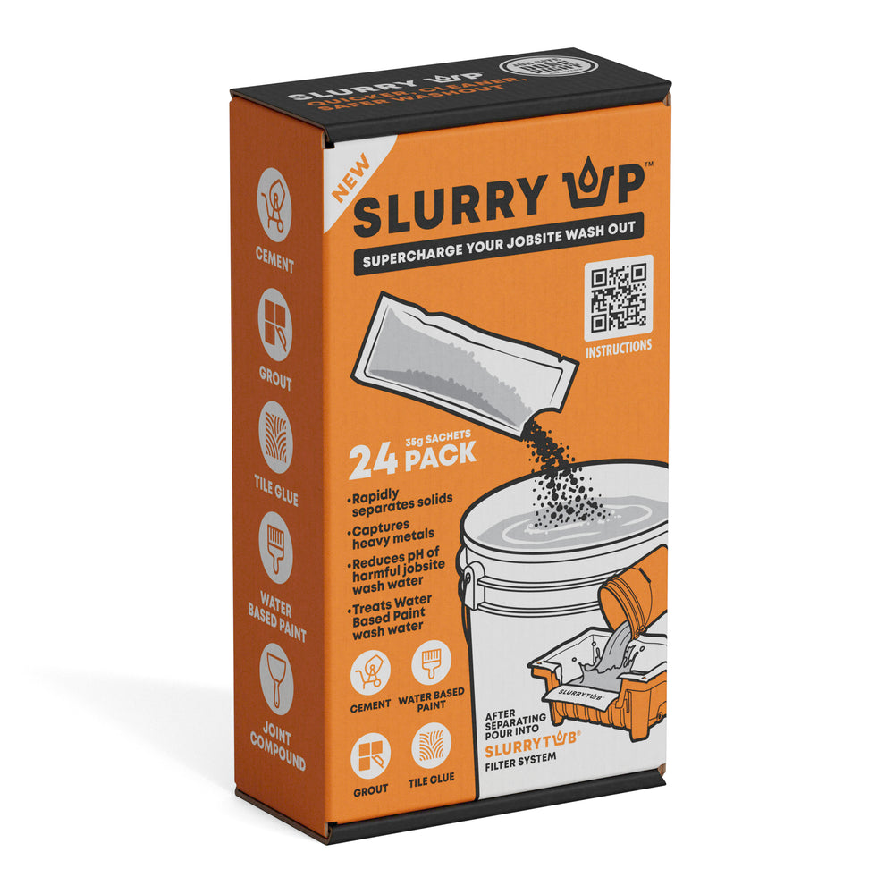 SLURRYTUB - A portable filtering system for the disposal of slurry.
