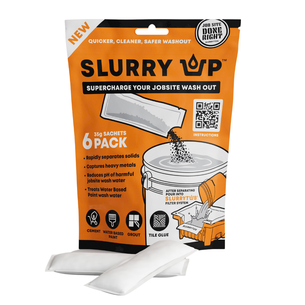 SLURRYTUB - A portable filtering system for the disposal of slurry.